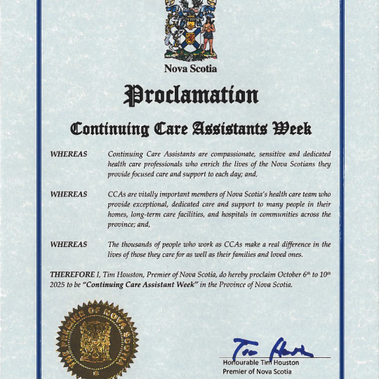 Continuing Care Month - Health Association Nova Scotia
